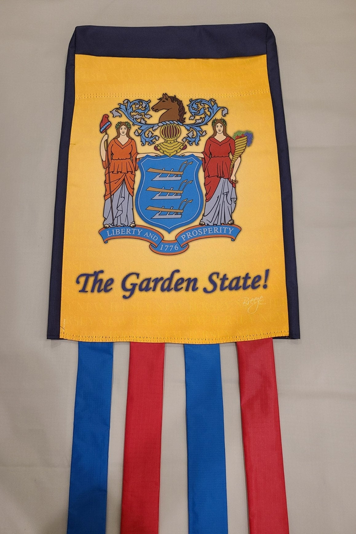 New Jersey The Garden State Flag (Fits One Mirror) | Colorful Accents
